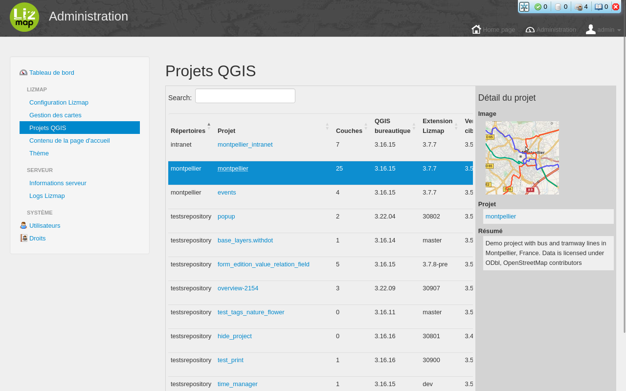 UI admin: Change anchor color for selected line in projects table by ...