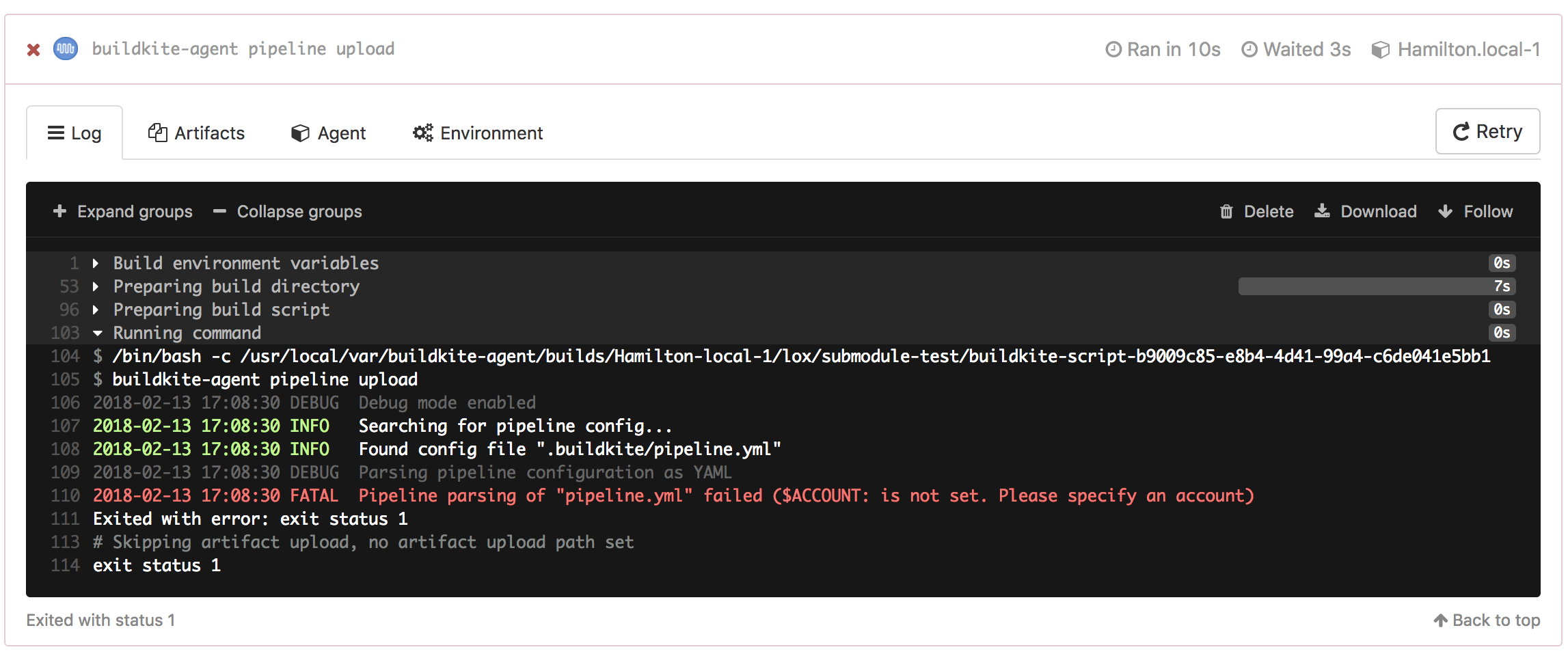 Environment variable substitution stopped working. · Issue #647 · buildkite/agent · GitHub