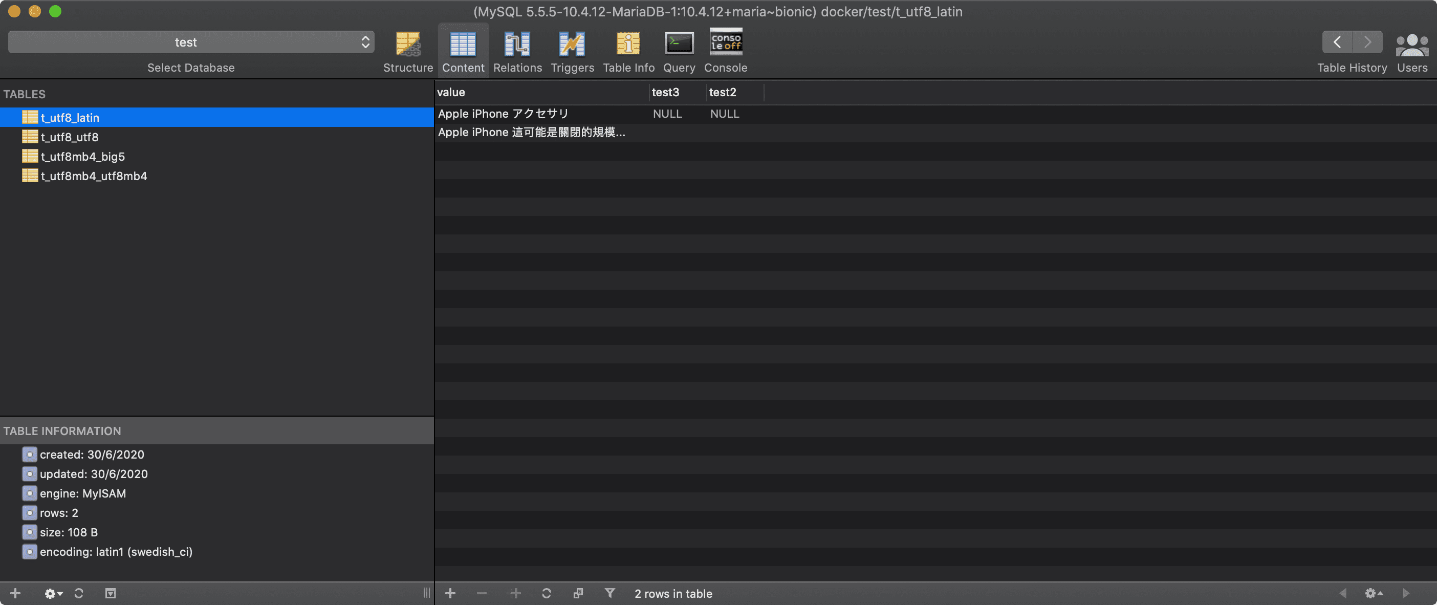 Incorrectly displaying data on table's charset vs column collation charset · Issue #130 · Sequel ...