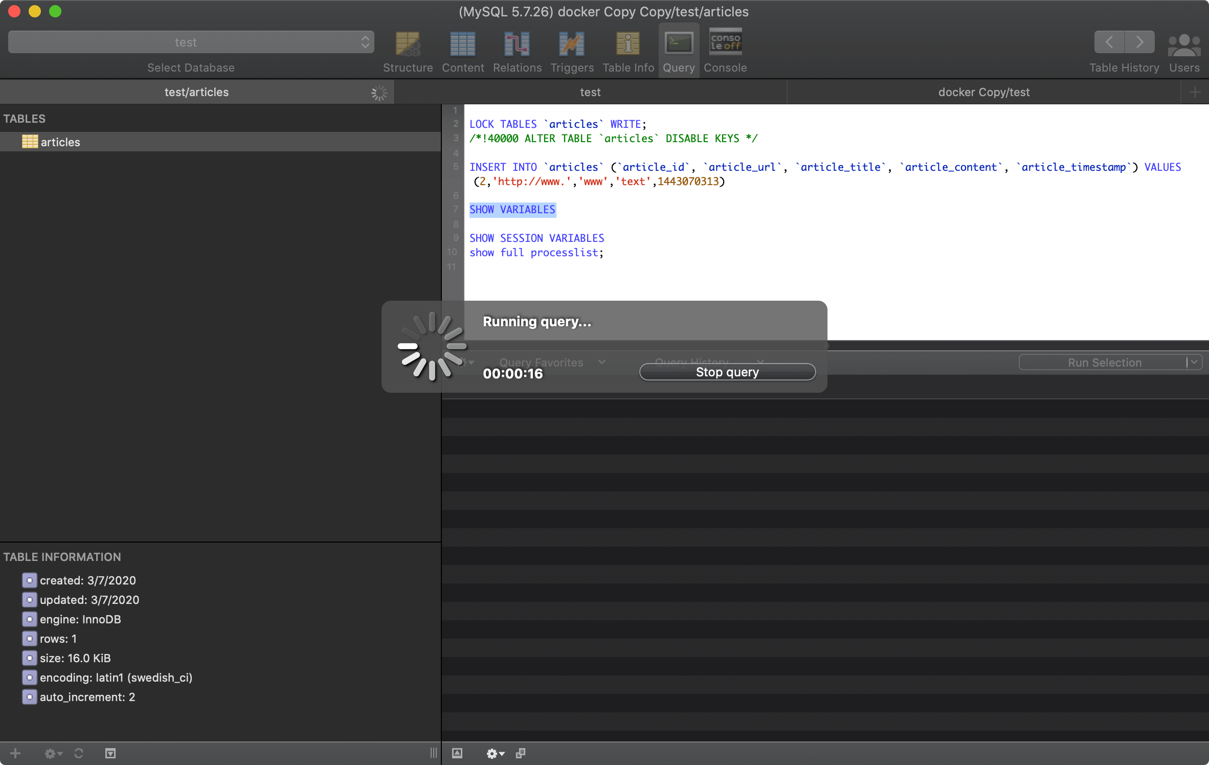 Mysql Connection Stuck On Show Variables · Issue 151 · Sequel Acesequel Ace · Github 