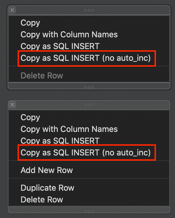 Copy as SQL insert without primairy keys · Issue #207 · Sequel-Ace/Sequel-Ace · GitHub