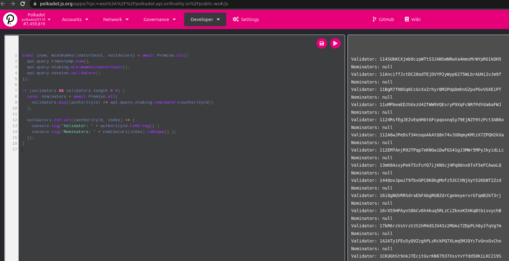 [Help] Get network nominators + targets data · Issue #4124 · polkadot-js/api · GitHub