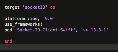 使用 cocoapods 安装后，创建的swift 的controller 不能创建 · Issue #1104 · socketio/socket.io-client-swift · GitHub