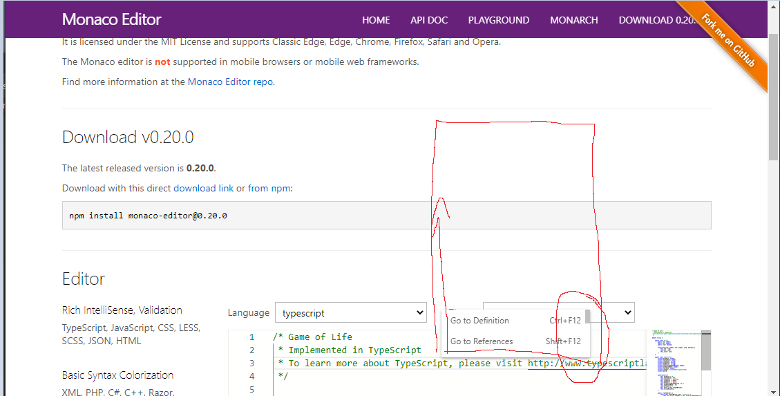 context menu gets scrollbar when not needed · Issue #2022 · microsoft/monaco-editor · GitHub
