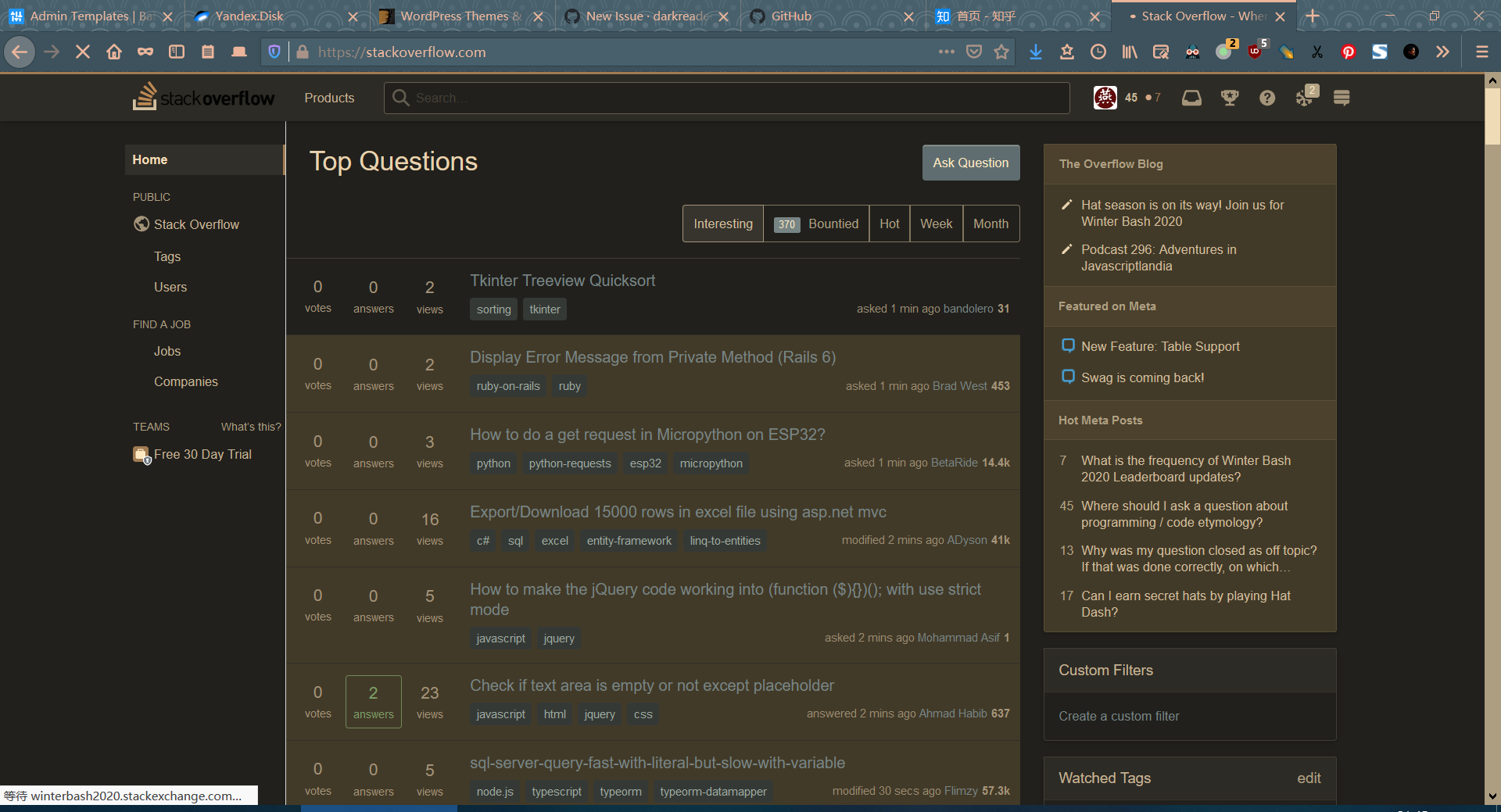 github and stackoverflow light mode problem · Issue #4534 · darkreader/darkreader · GitHub