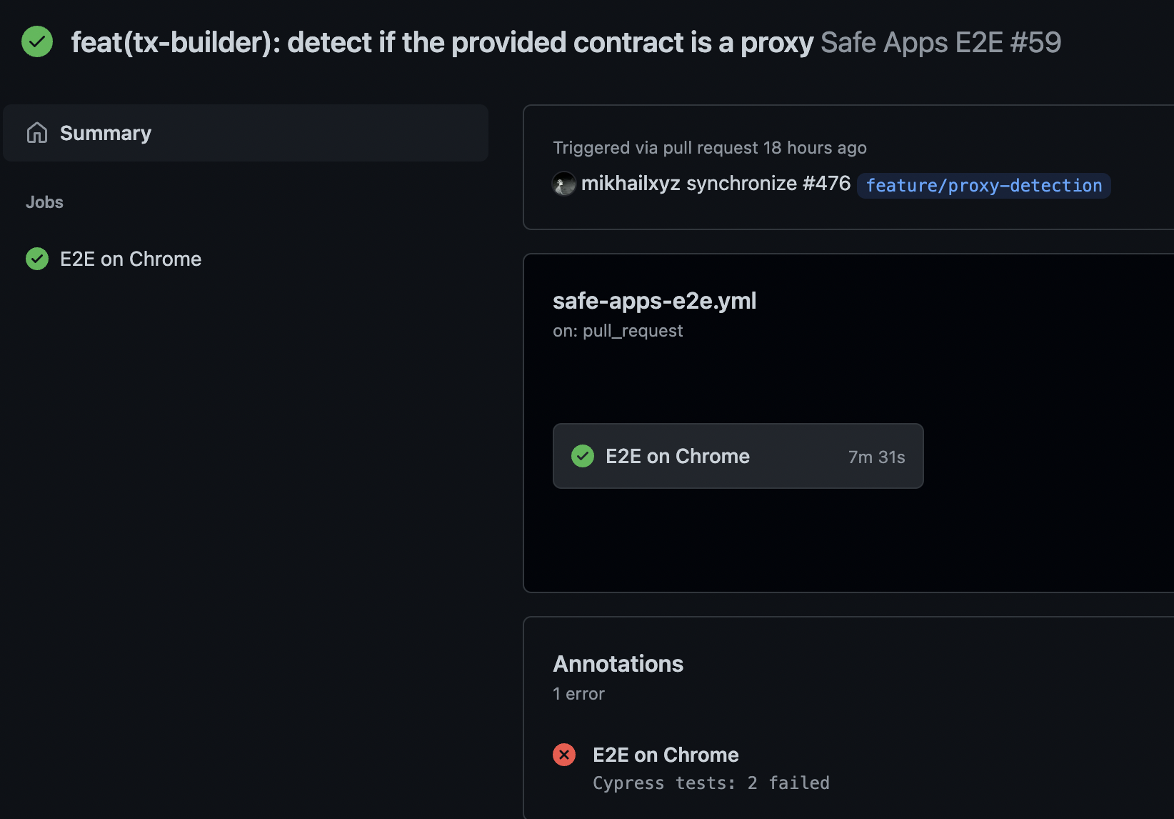 Improve E2e Tests With Cypress · Issue 483 · Safe Global Safe React Apps · Github