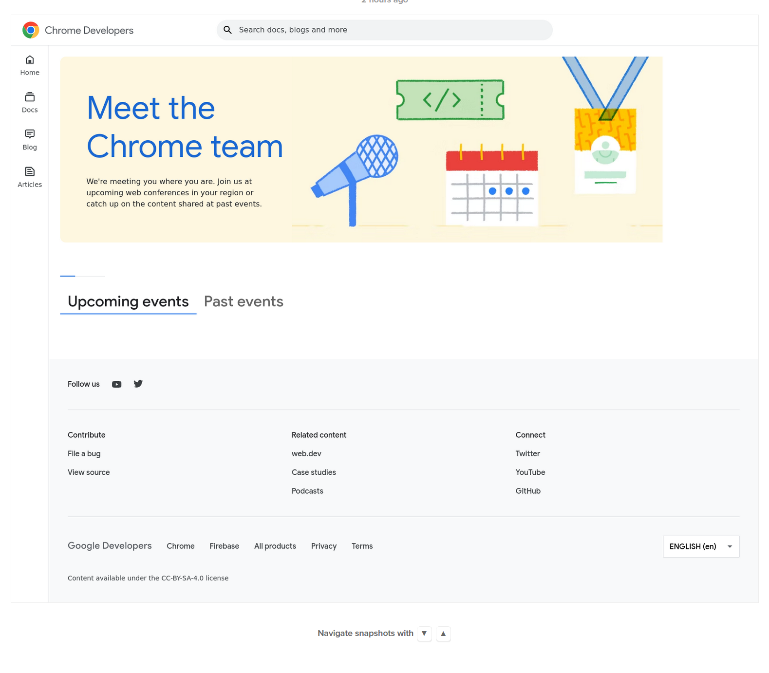 Percy should capture a snapshot of the events layout · Issue #4615 · GoogleChrome/developer ...