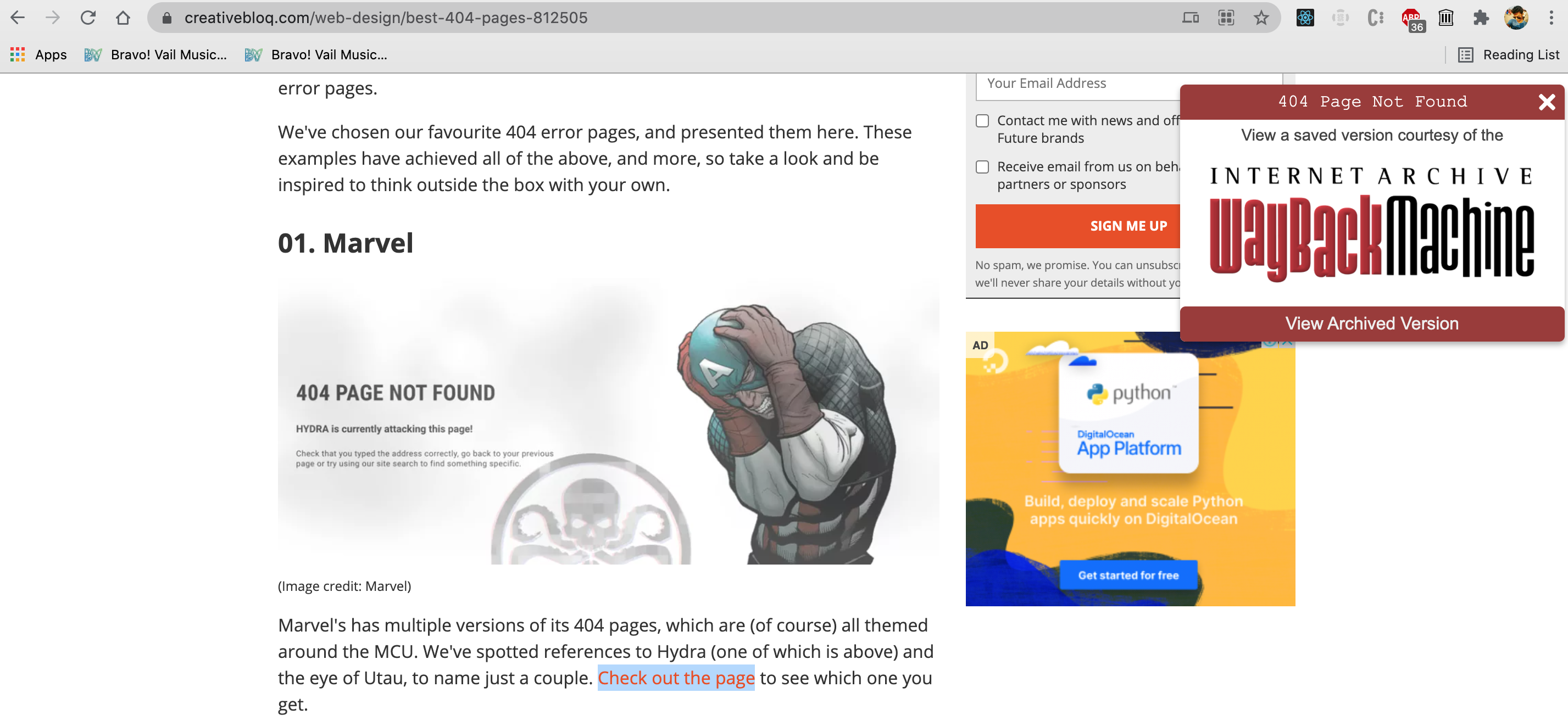 False 404 popup · Issue #748 · internetarchive/wayback-machine-webextension · GitHub