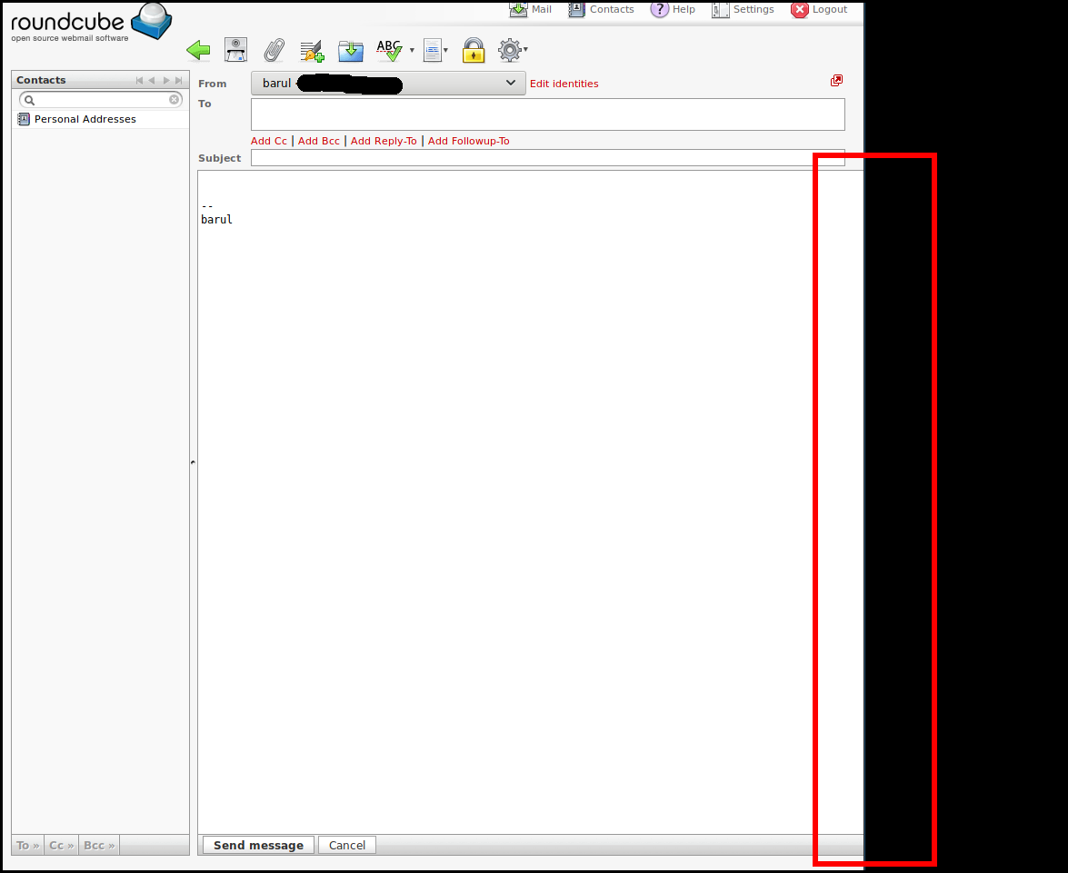 Classic skin: Compose zone not properly resized if Firefox window not in fullscreen · Issue ...