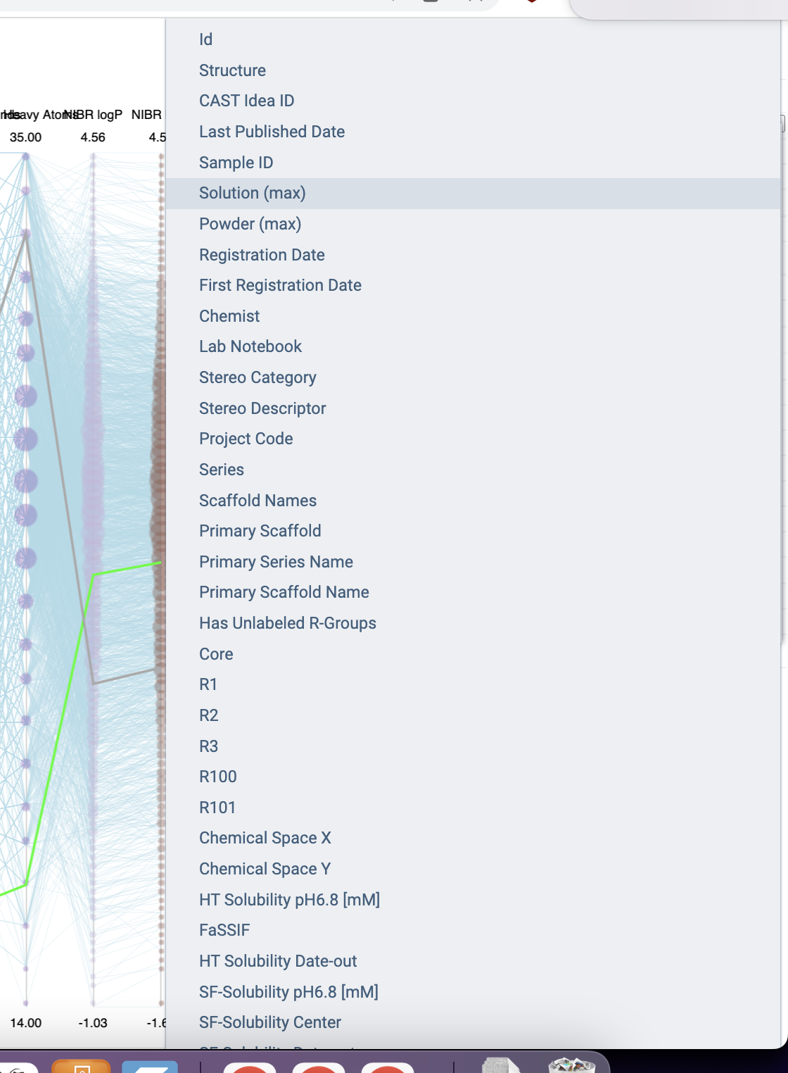 PC plot improvements (interactivity, grouping, axes normalization, log ...