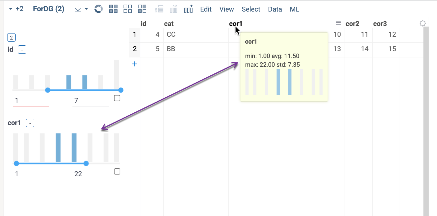 Improve usability of range filters · Issue #1465 · datagrok-ai/public · GitHub