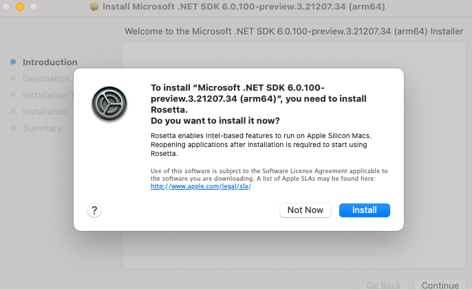[ARM64]On Mac(Apple M1),SDK-6.0-osx-arm64 need Rosetta · Issue #48388 · dotnet/runtime · GitHub