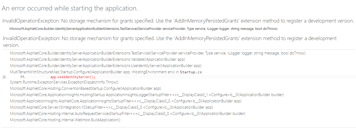 Separate Db Configuration For Each Tenant · Issue 1535 · Identityserveridentityserver4 · Github