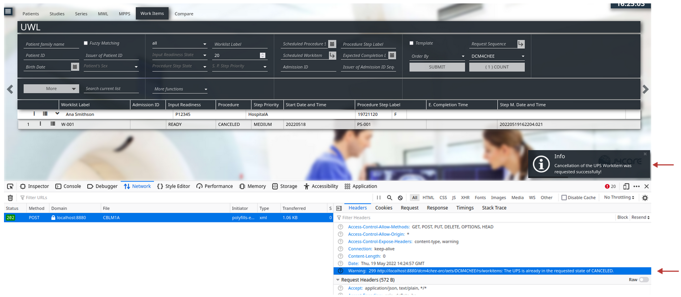 UI : Enable reading out Warning headers of successful REST services ...