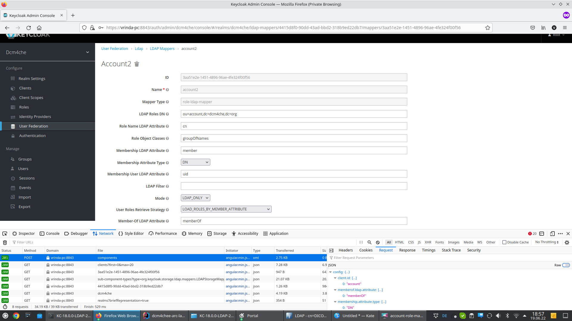 Pre-selected Client ID is not correctly assigned on creation of user federation mapper · Issue ...