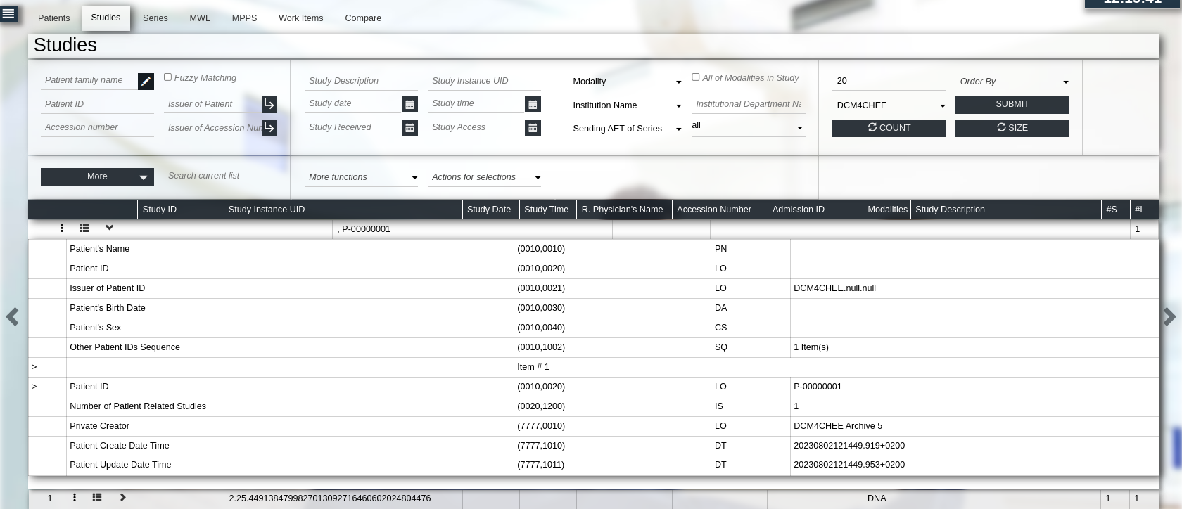 DICOM objects stored to archive without a `Patient ID (0010,0020 ...