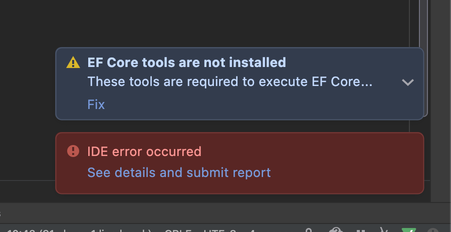 General: incorrect behaviour of EF Core tools version retrieval · Issue #71 · JetBrains/rider ...