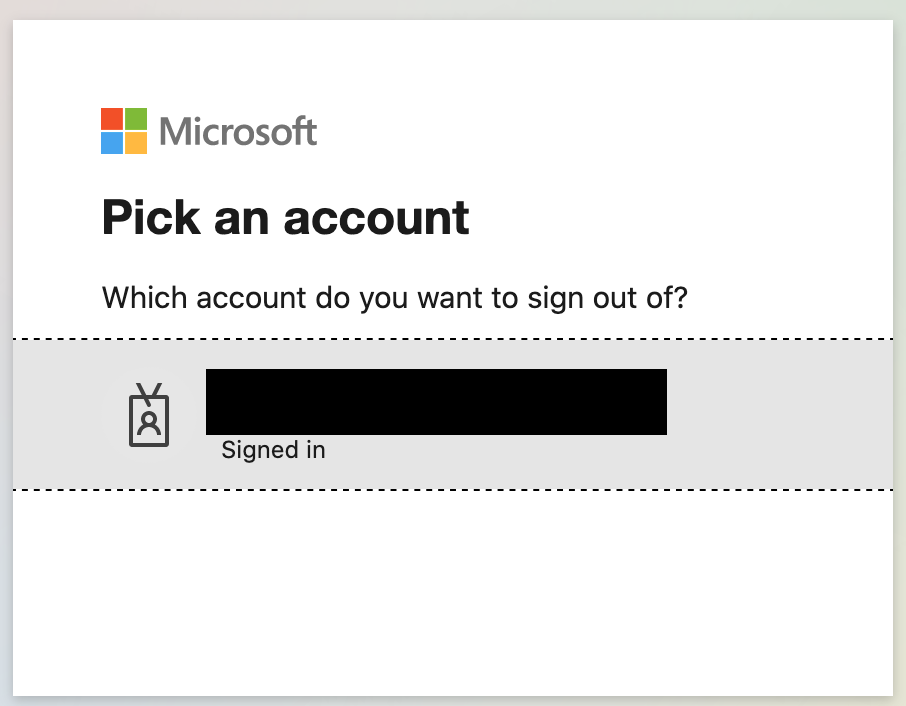 Can you bypass the “select account” prompt when logging out? · Issue ...