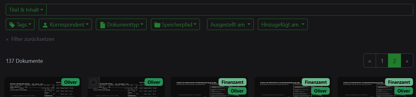 [BUG] Filter doesnt apply if i am on page 2+ · Issue #2487 · paperless-ngx/paperless-ngx · GitHub