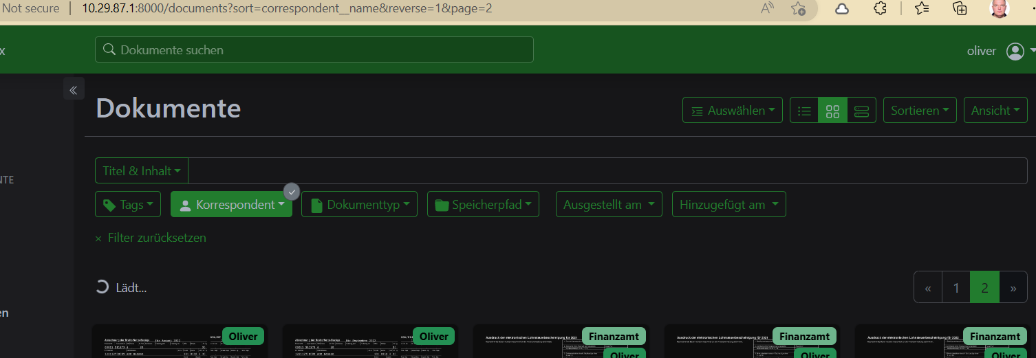 [BUG] Filter doesnt apply if i am on page 2+ · Issue #2487 · paperless-ngx/paperless-ngx · GitHub