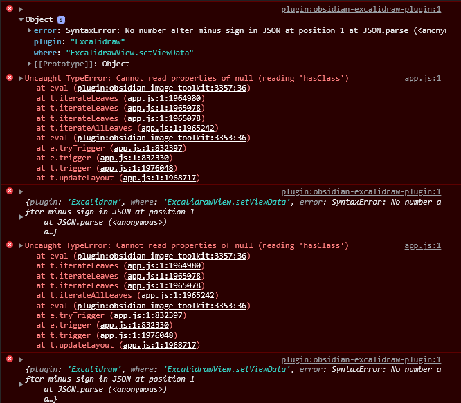 Bug Crash Upon Creating Excalidraw File Due To Template · Issue 1302 · Zsviczian Obsidian