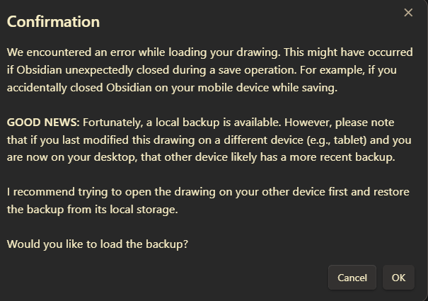 BUG: Crash upon Creating Excalidraw File due to Template · Issue #1302 · zsviczian/obsidian ...