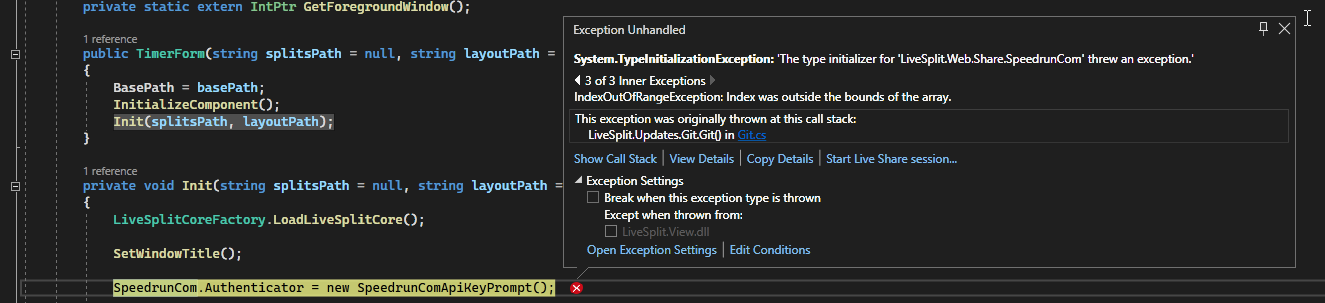 Fix compilation when cloning a fork · Issue #2297 · LiveSplit/LiveSplit · GitHub