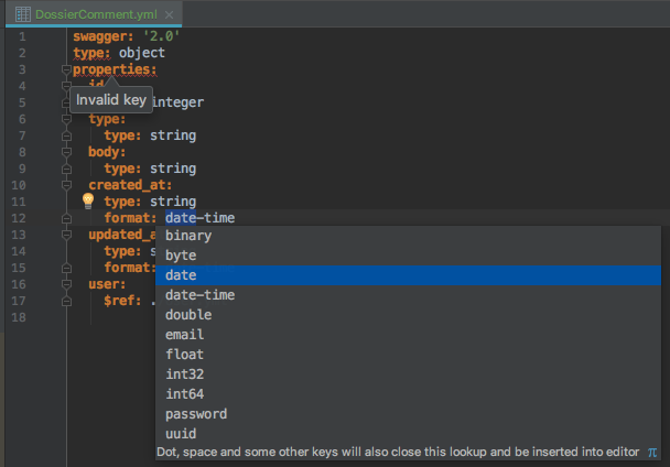 Autocomplete/$refs doesn't work for yaml splitted into files · Issue #155 · zalando/intellij ...