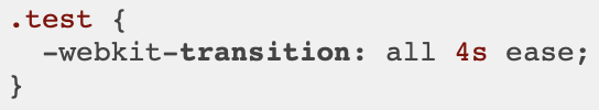 (CSS) Prefixed properties are not highlighted correctly (regression between 10.5.0 and 10.6.0 ...