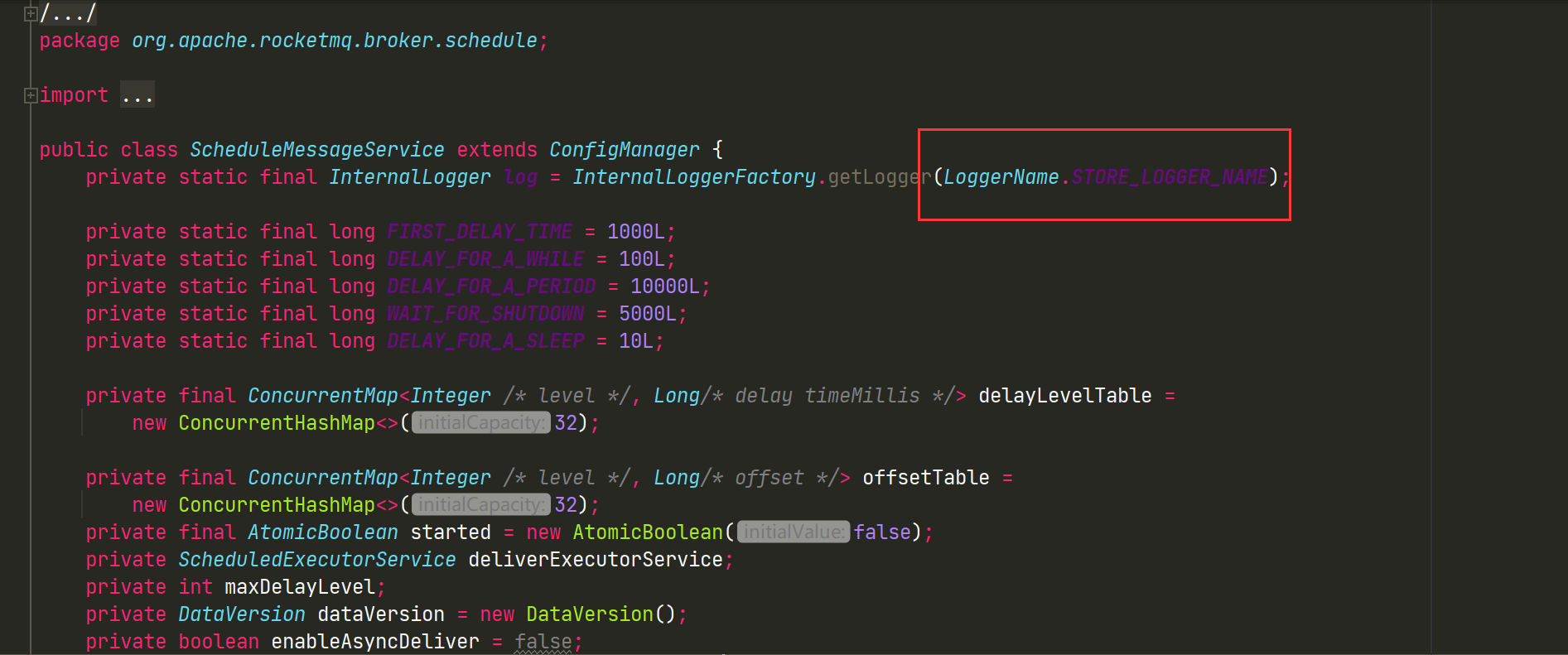 Modify ScheduleMessageService's log name RocketmqStore to RocketmqBroker · Issue #5446 · apache ...