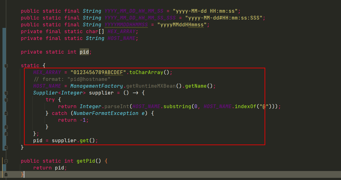Optimize UtilAll#getPid method · Issue #5576 · apache/rocketmq · GitHub