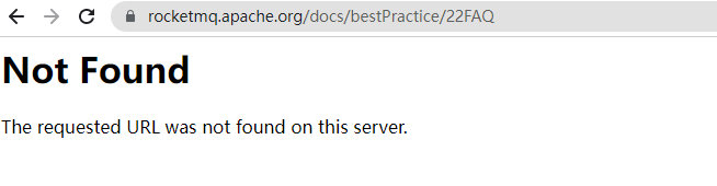 Fix FAQ url incorrect in FAQUrl class · Issue #5979 · apache/rocketmq · GitHub
