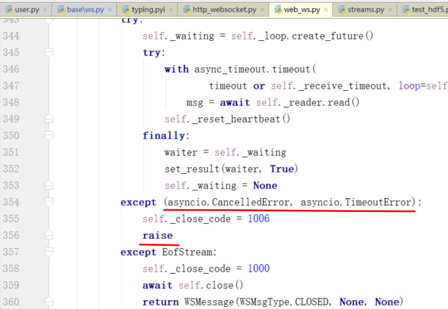 How to catch WebSocketResponse's timeout event? · Issue #2906 · aio-libs/aiohttp · GitHub