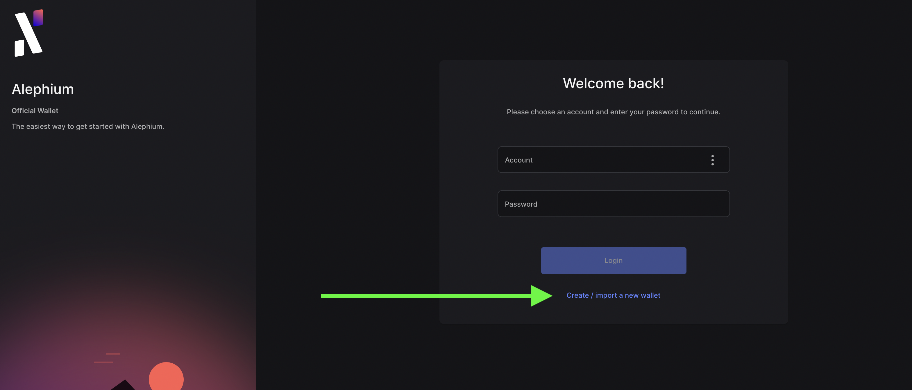 Wallet Password Issue · Issue #126 · alephium/desktop-wallet · GitHub