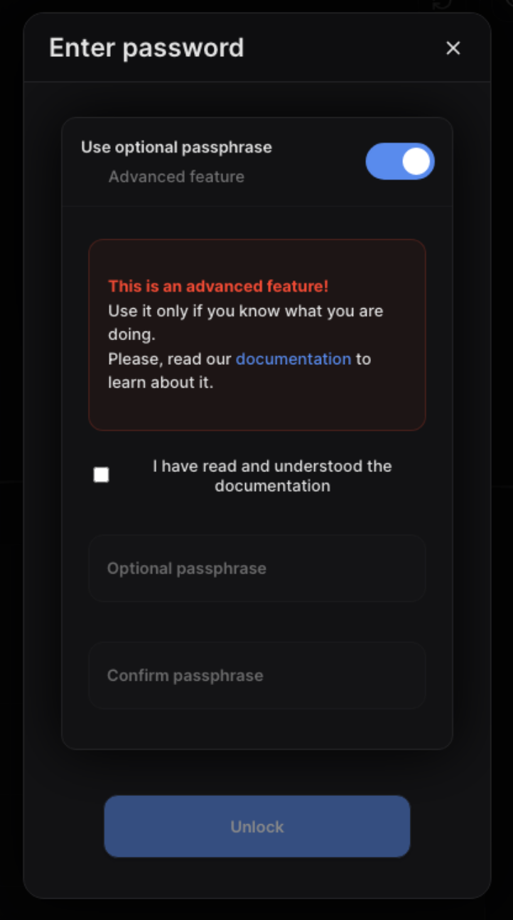 Fix text alignment in passphrase form · Issue #695 · alephium/desktop-wallet · GitHub