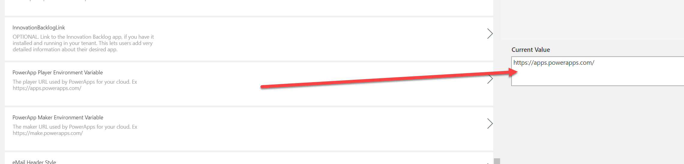 [CoE Starter Kit - BUG] Inconsistent usage of environment variable in App Catalog · Issue #1319 ...
