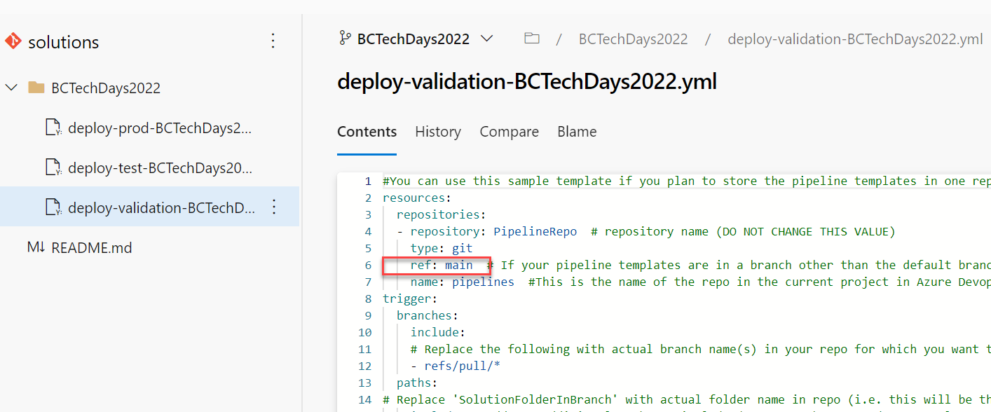 [ALM Accelerator - BUG]: Pipeline repository is created with `master` instead of `main` branch ...