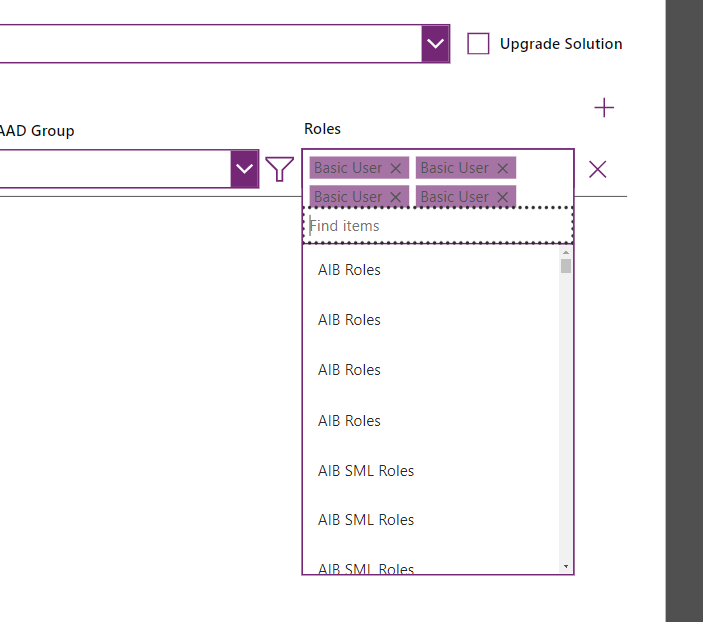 [ALM Accelerator - BUG]: Roles are not unique in Configure Deployment Settings · Issue #3646 ...