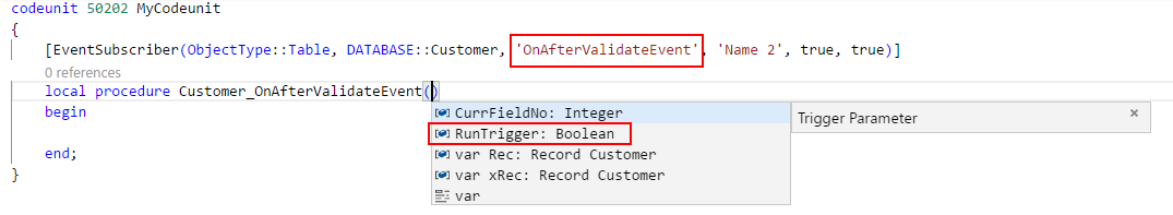 RunTrigger should not be provided for Record.OnAfterValidate event subscriber · Issue #2571 ...