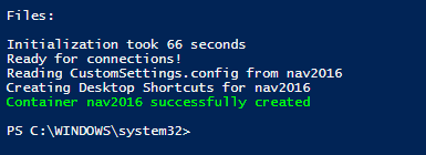 New-NavContainer run into a with option IncludeCSide and added ...
