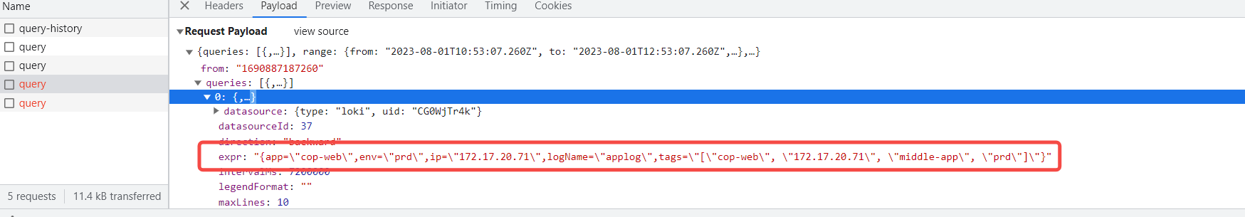 Loki Explorer: show context bad request when label contains escape character · Issue #72676 ...