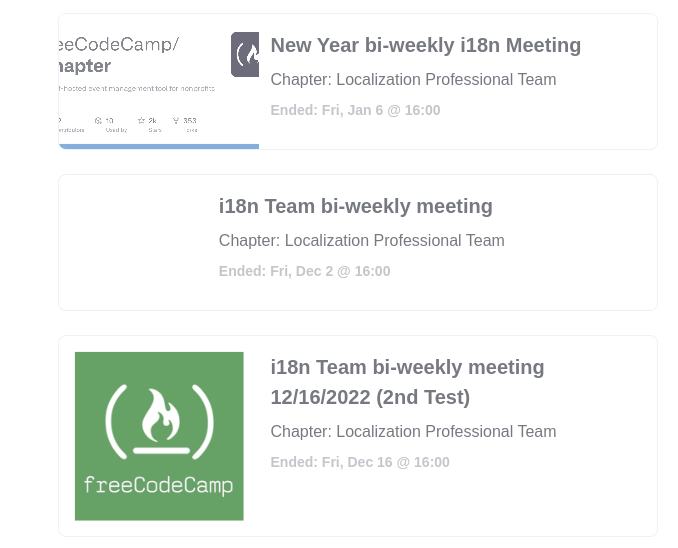 Event card image placeholders + spacing · Issue #2298 · freeCodeCamp/chapter · GitHub