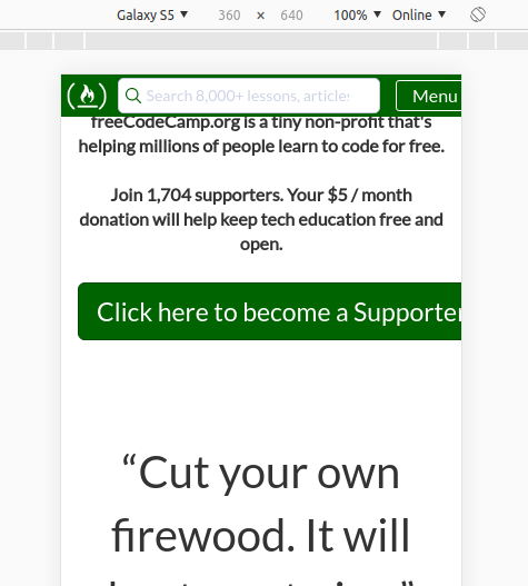 [.dev] Formatting on mobile · Issue #36603 · freeCodeCamp/freeCodeCamp · GitHub