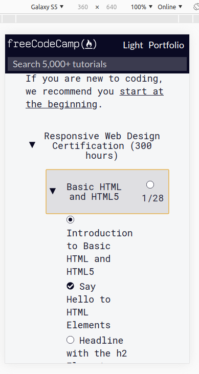 Curriculum map on mobile · Issue #36824 · freeCodeCamp/freeCodeCamp · GitHub