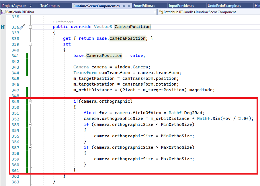 Unable to set scene camera position in ortho mode · Issue #29 · BattlehubCode/RTE_Docs · GitHub