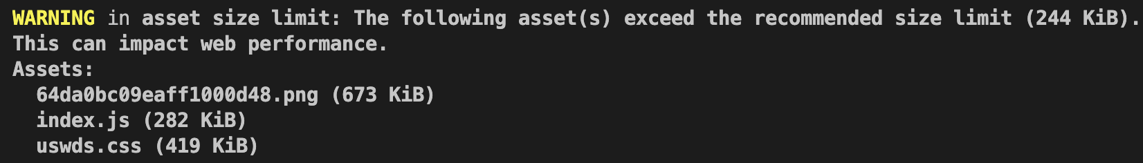 [fix] Consider not exporting USWDS png assets as they are very large · Issue #2135 · trussworks ...