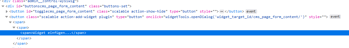 Cannot insert widgets in CMS page or static block · Issue #29005 · magento/magento2 · GitHub