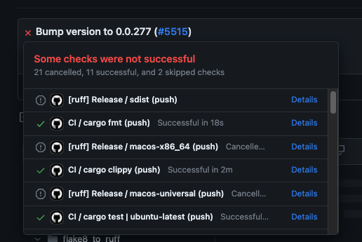0.0.277 release was not completed · Issue #5551 · astral-sh/ruff · GitHub