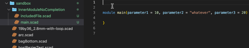 The openscad-support-vscode from leathong - Code Monkey