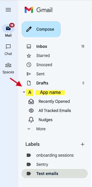 Bug: When logged in on Gmail, the placement of the added navigation ...